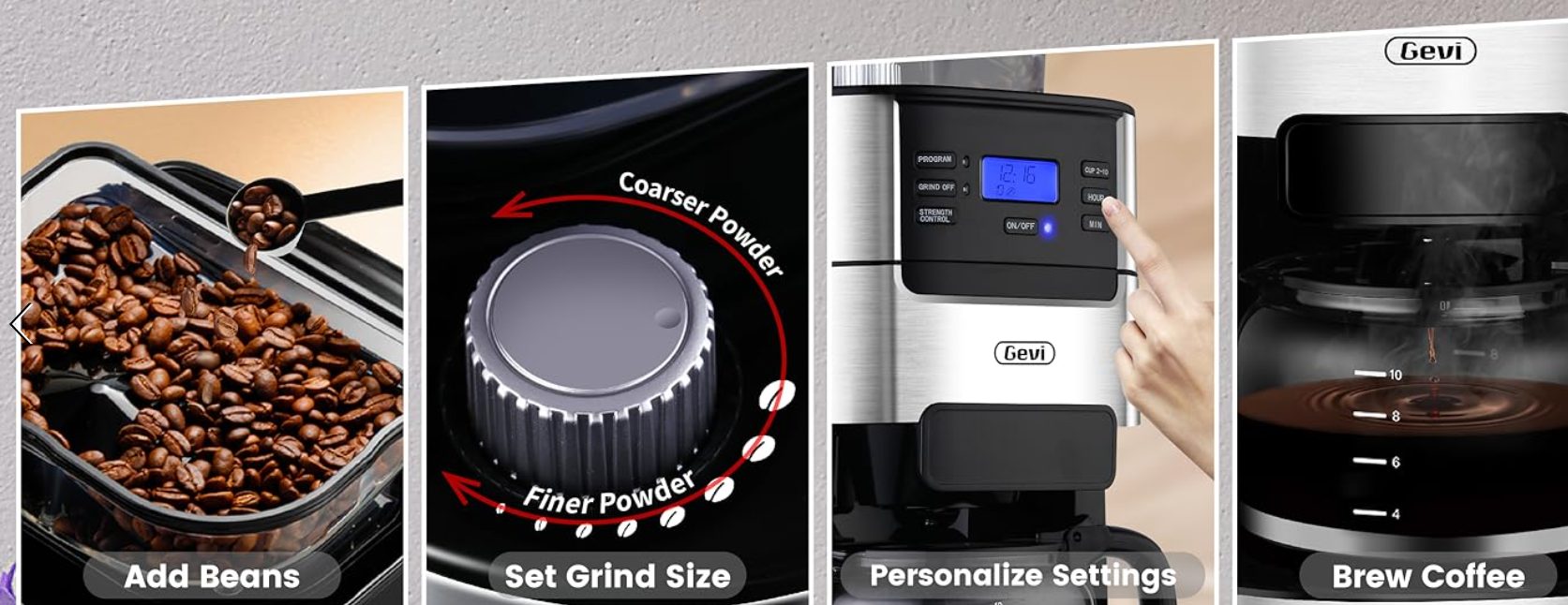 Gevi 10-Cup Grind and Brew Coffee Maker Review: A Perfect Blend of ...